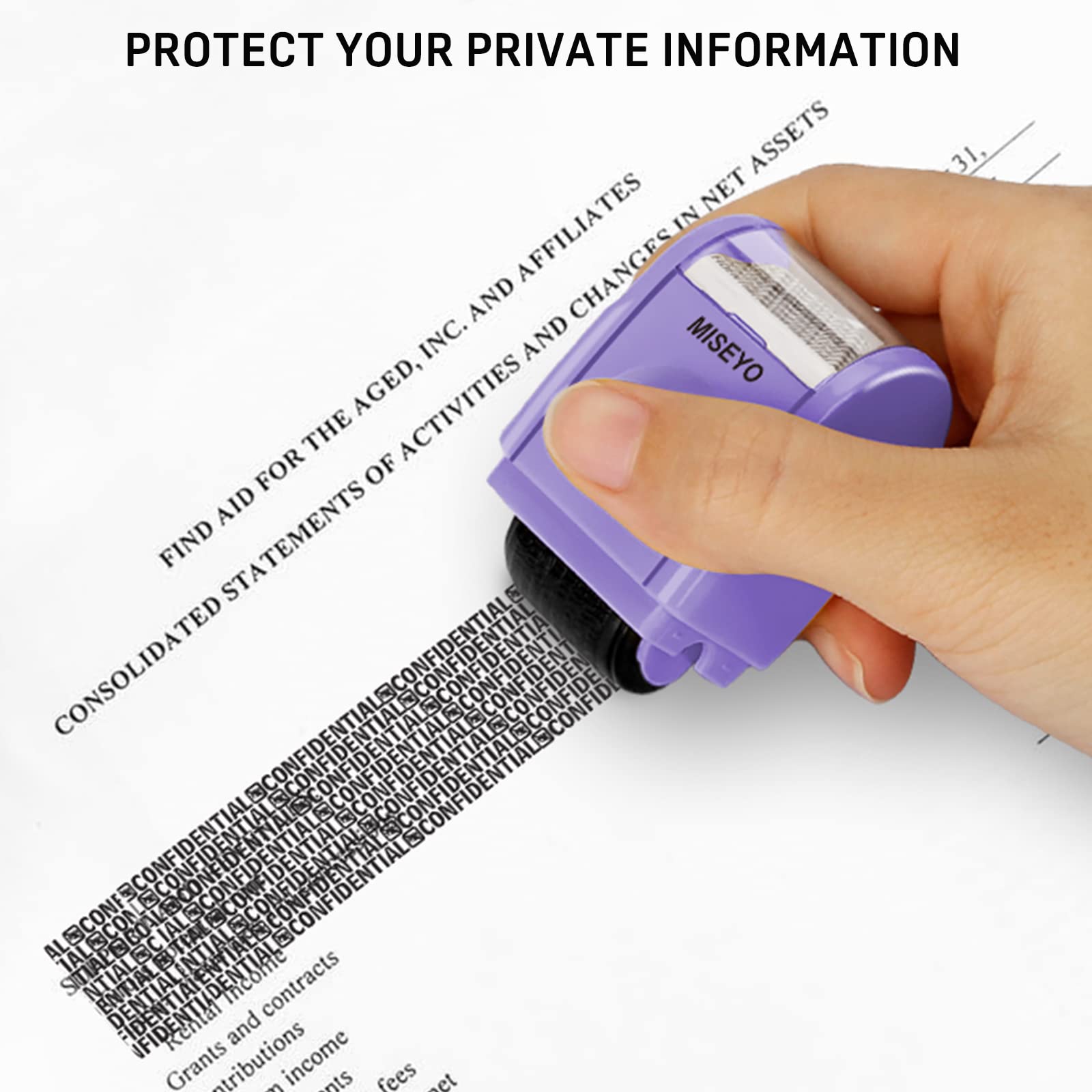 Mua Miseyo Identity Theft Protection Roller Stamps for Data Barcode ID ...