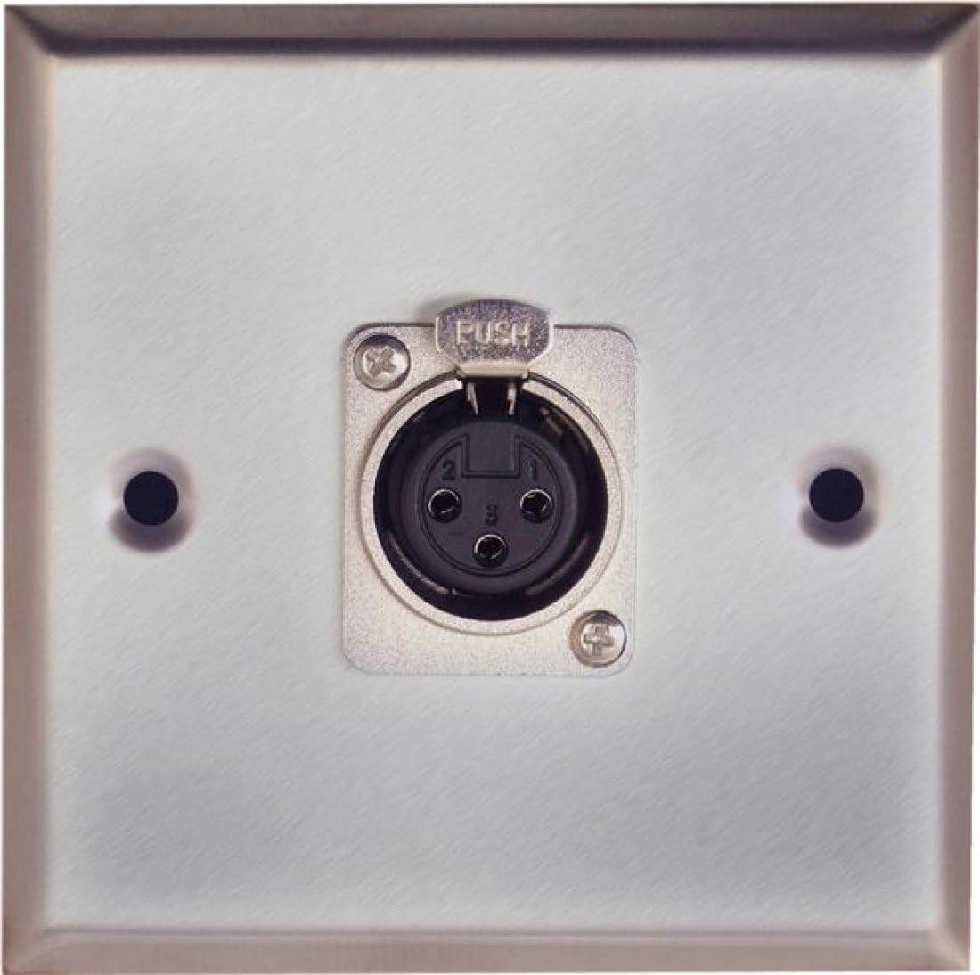 Single Female XLR Metal Wall Plate: Amazon.co.uk: Electronics