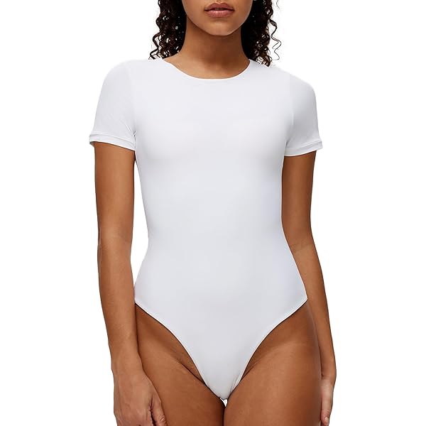 commando - Essential Cotton Crew Bodysuit | Raw-Cut Crewneck Tee