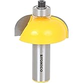 YONICO Router Bits Edge Forming Cove 1/2-Inch Radius 1/4-Inch Shank ...