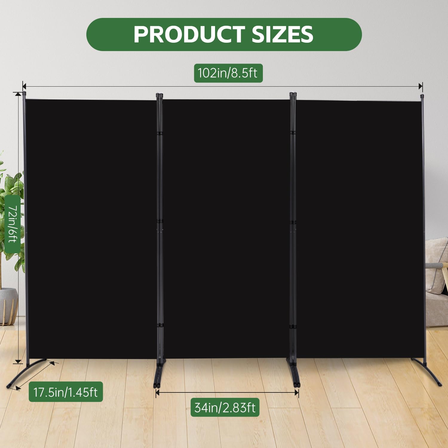 Mua YASRKML Room Divider Folding Privacy Screens, Portable Room Divider ...