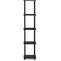 Amazon.com: FURINNO Turn-N-Tube 5-Tier Corner Square Rack Display Shelf ...