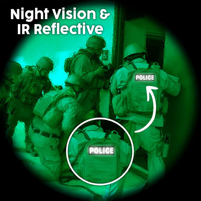 Highly Reflective SWAT Patch, Night Vision, & Infrared Capable Weather ...