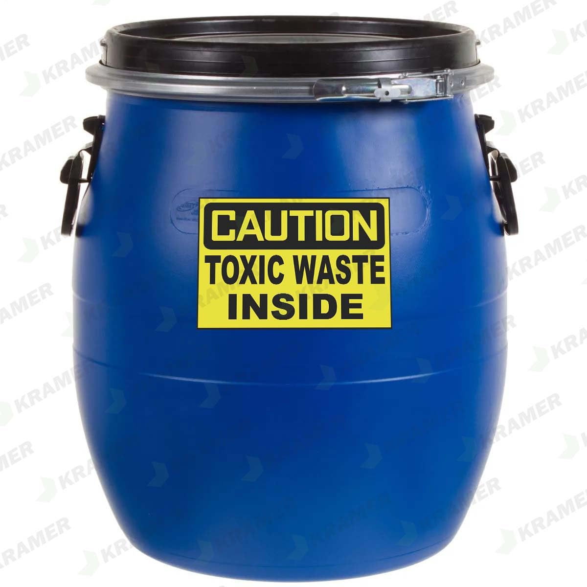 Kramer Caution Toxic Waste Inside Safety Sign Decal Sticker Label 7" х ...