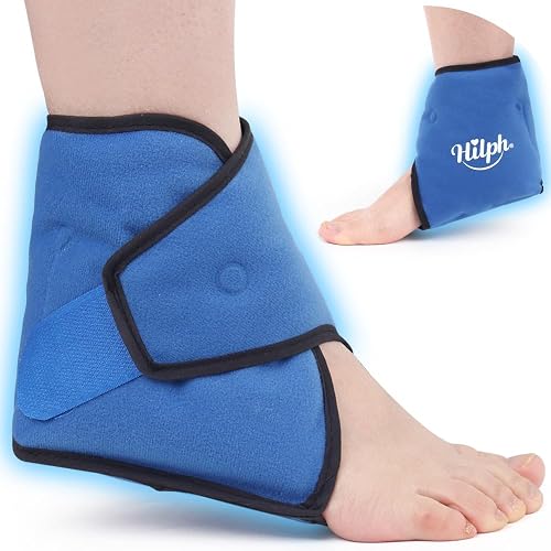 Hilph Ankle Ice Pack Wrap, Reusable Gel Ice Wrap for Ankle Injuries ...