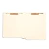 50 End Tab Fastener File Folders - Reinforced Straight Cut Tab 2 Prong ...