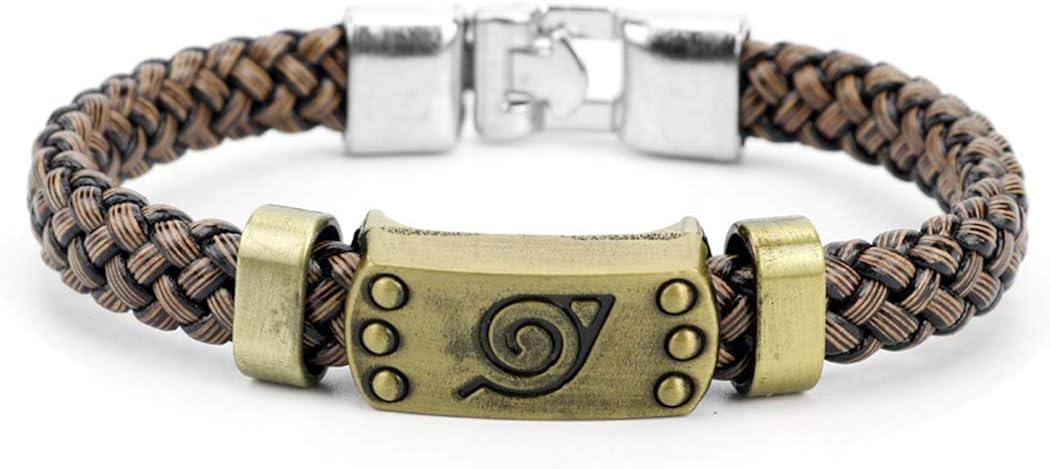 Anime Shippuden Ninja Bracelet Konoha Ninja Shuriken Metal Ring Circlet ...
