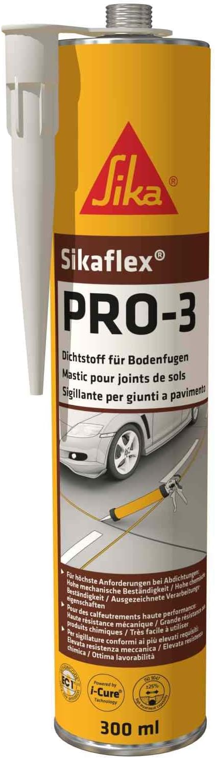 Sika 424124 Sikaflex PRO 3 1K-PU Sealant 300 ml Concrete Grey: Amazon ...