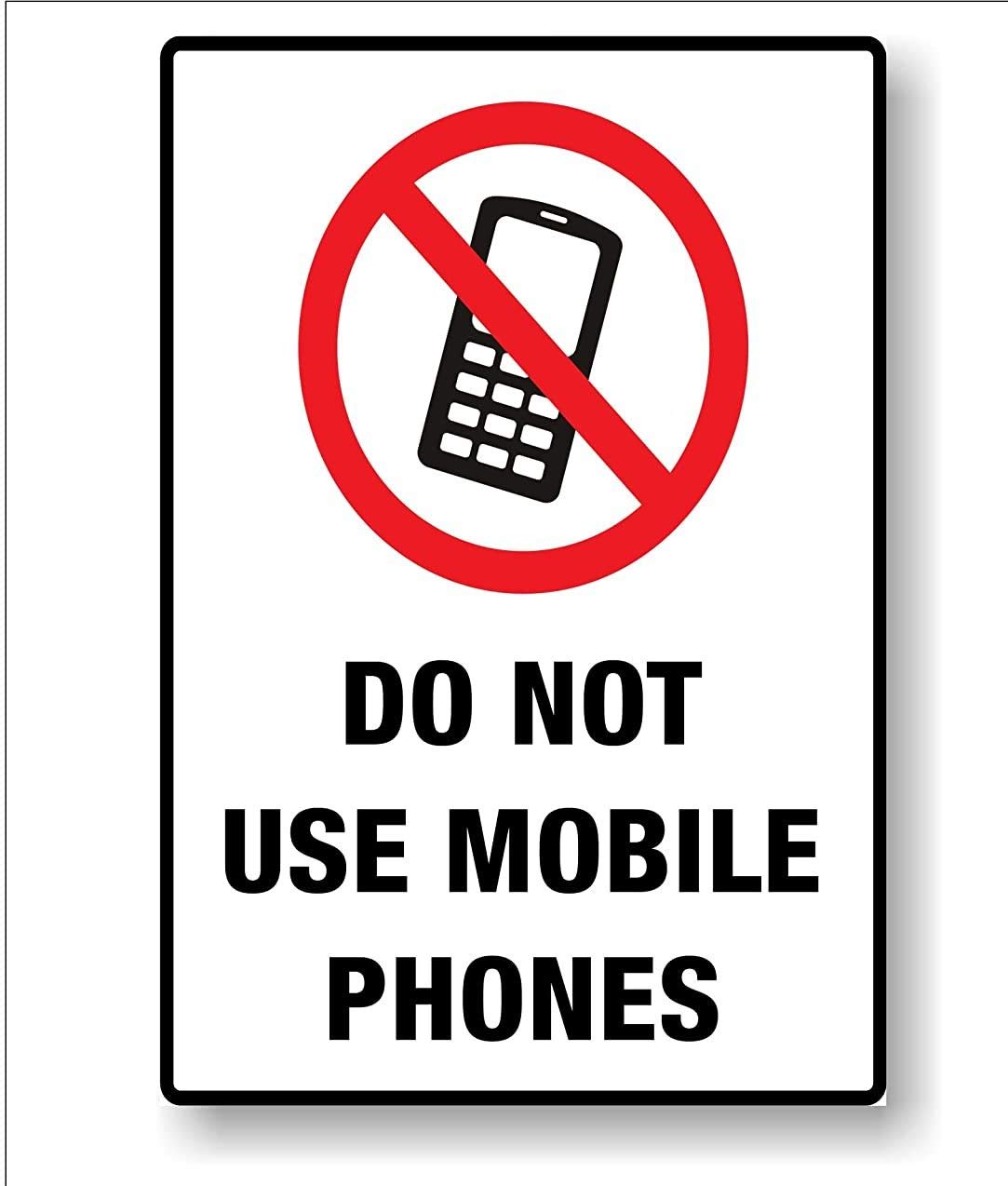 Kamaku Frames Dont use Mobile Phone Poster for Office in Matte Sheet ...