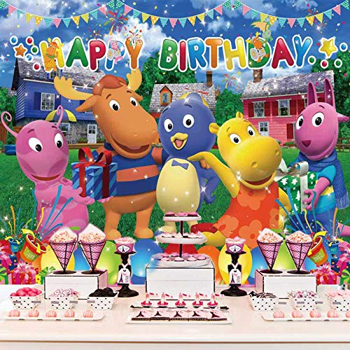 Buy The Backyardigans Happy Birthday Banner Backdrop Banner Tv Theme ...