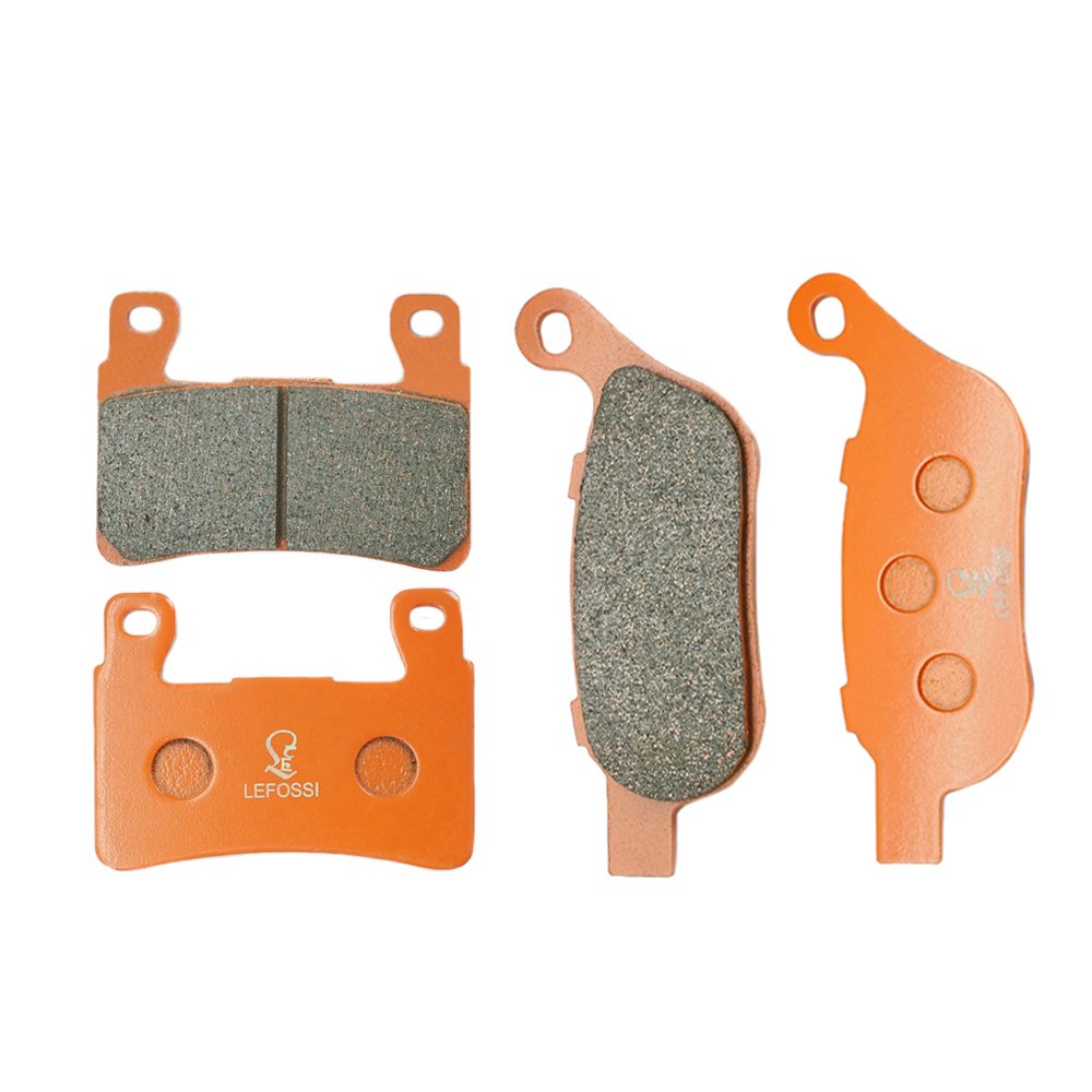 Amazon.com: Lefossi Front Rear Carbon Fiber Brake Pads Brakes for ...