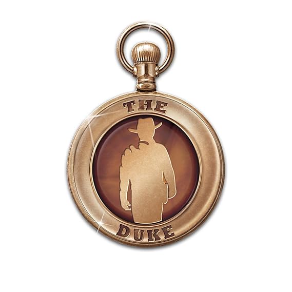 John Wayne Pocket Watch by The Bradford Exchange: Amazon.co.uk: Watches