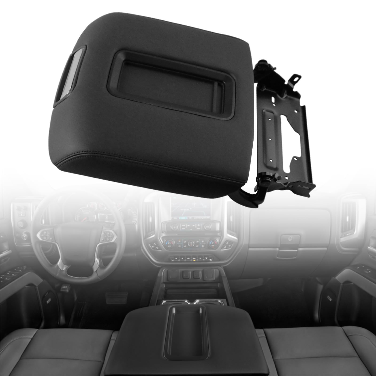 Tesmirror Center Console Lid for Chevy Silverado Center Console Lid ...