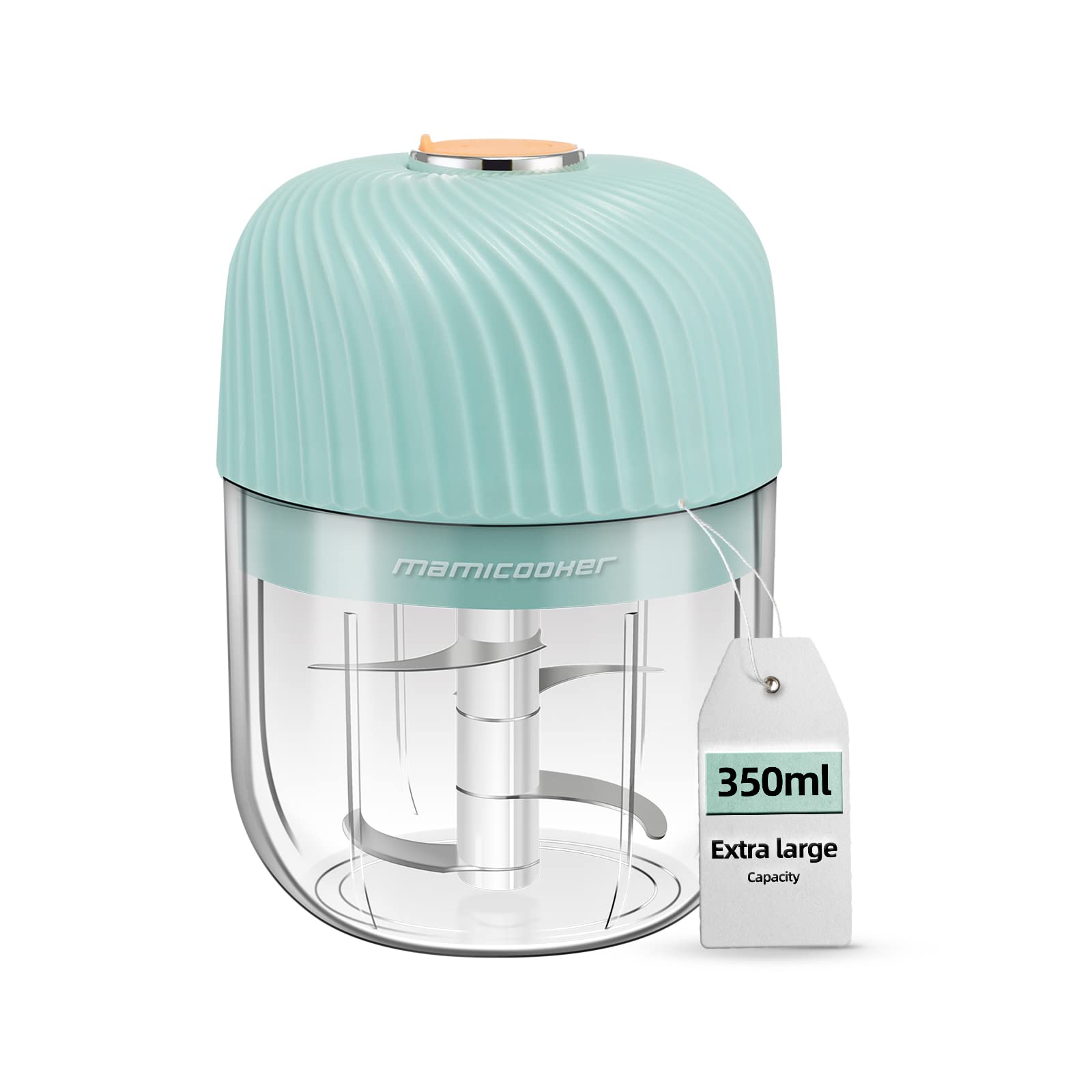 Electric Garlic Chopper, Portable Veggie Chopper, 350ML Garlic Grinder ...