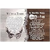 Amazon.com: PrimeStore Personalized We're A Team Wall Art Couples ...