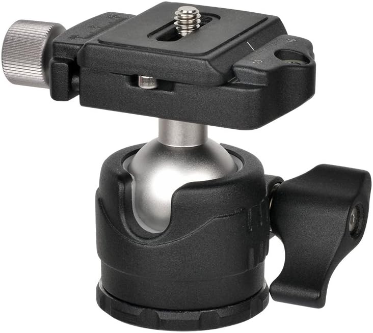 MENGS H-28 Low-Profile Ball Head + Clamp + Quick Release Plate With ...