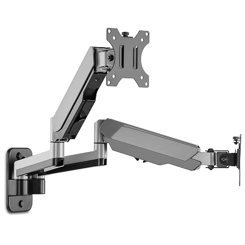 AVLT Dual Extended 13"-32" Monitor Wall Mount fits Two Flat/Curved ...
