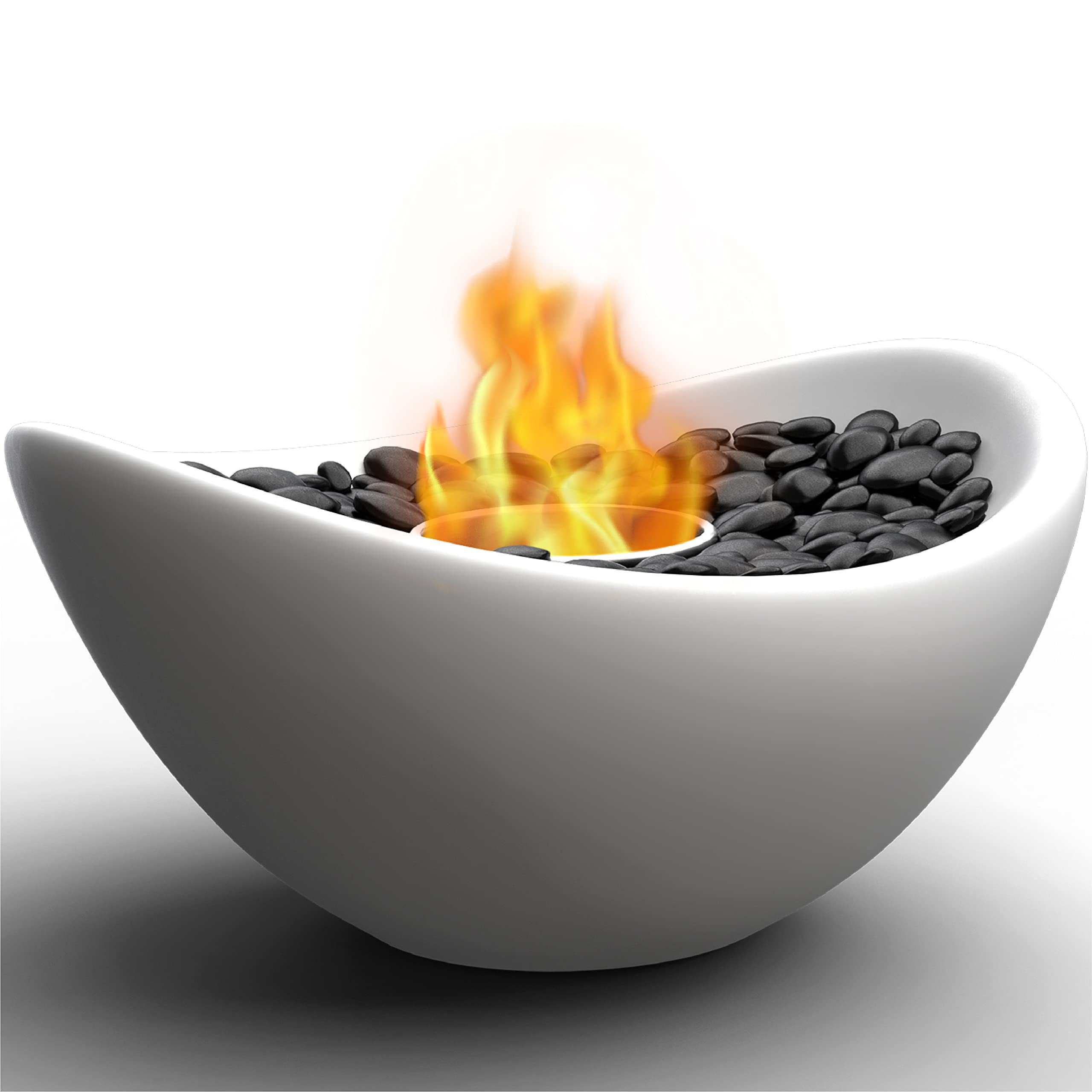 Vizayo Tabletop Fire Pit - 11 x 5.3 inch Indoor Outdoor Table Top ...