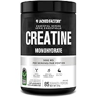 Jacked Factory Creatine Monohydrate Powder 425g - Creatine Supplement ...
