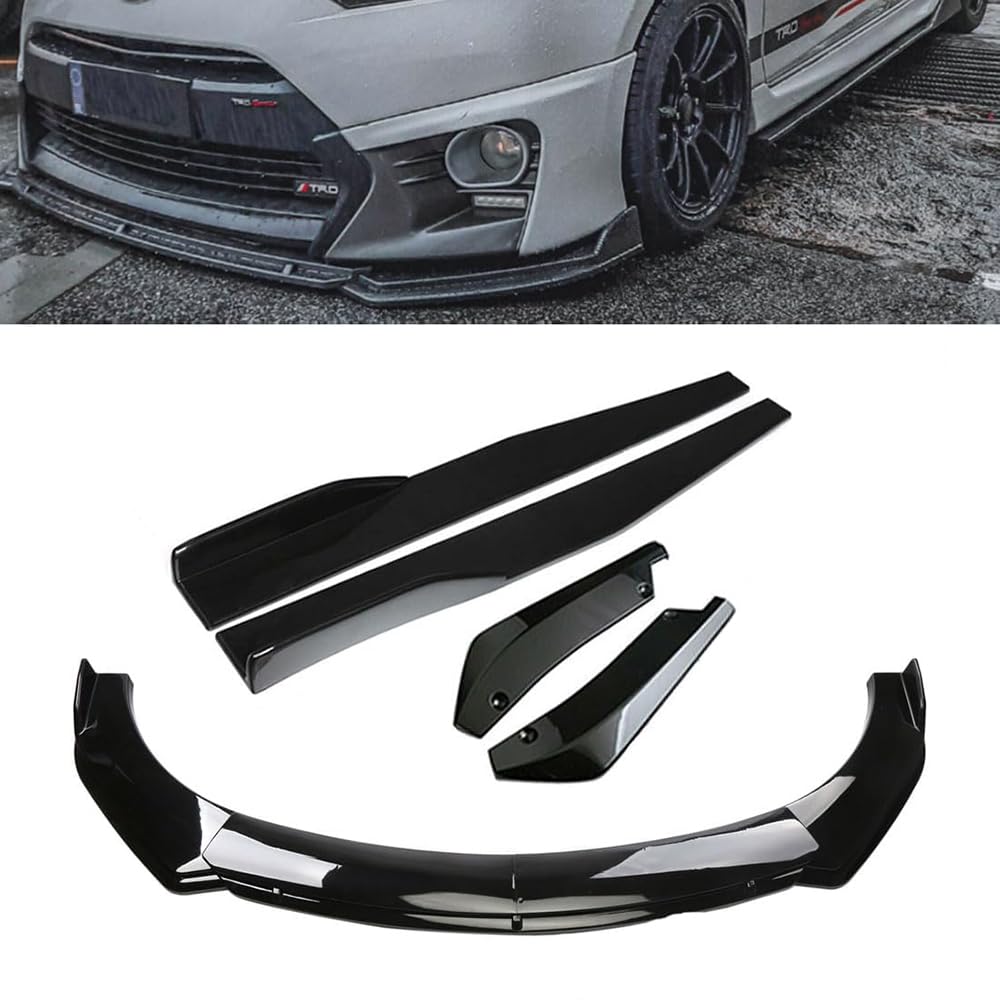 Mua Glossy Black 69"-73" Adjustable Universal Car Front Bumper Lip ...