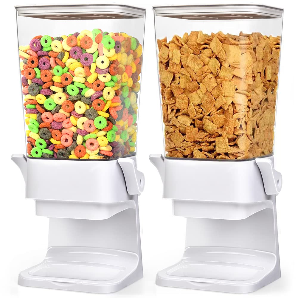 *FACTORY SEALED* Cereal Dispenser Countertop 2 Pack 5.5 Qt Large Cereal ...