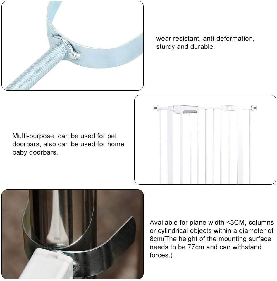 Cikonielf Threaded spindle rods U-shaped baby gates spindle rod stair ...