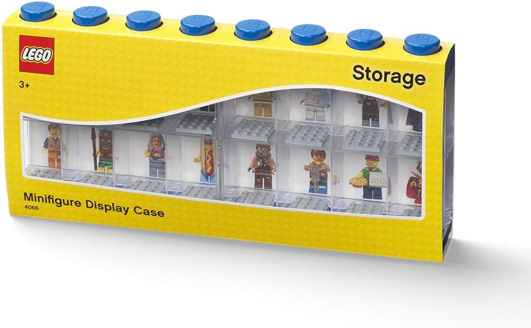 LEGO Minifigure Stackable Display Case with 16 Knobs, in Blue – BigaMart