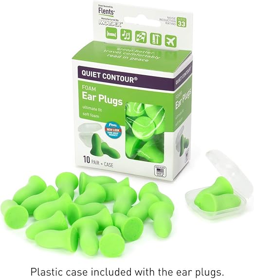 Flents Quiet Contour Ear Plugs (10 Pair) NRR 33: Amazon.ca: Health ...