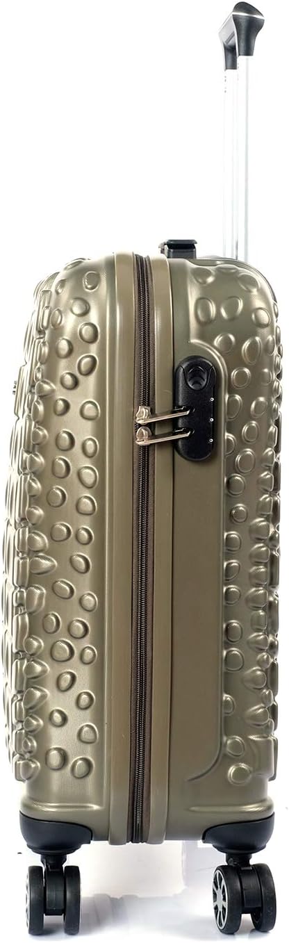 CCS Crocodile 8 Wheels Suitcase Trolley Carry On Hand Hard Shell Travel ...