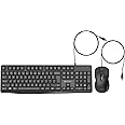 Amazon.com: Wired Keyboard and Mouse Combos, KOORUI Keyboard USB-A Plug ...