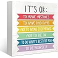 Amazon.com : Mtrgdn Therapy It's OK not to Be OK Wood Box Sign Desk ...
