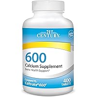 Amazon.com: 21st Century Calcium Supplement, 600 mg, Tablet, 400 Count ...