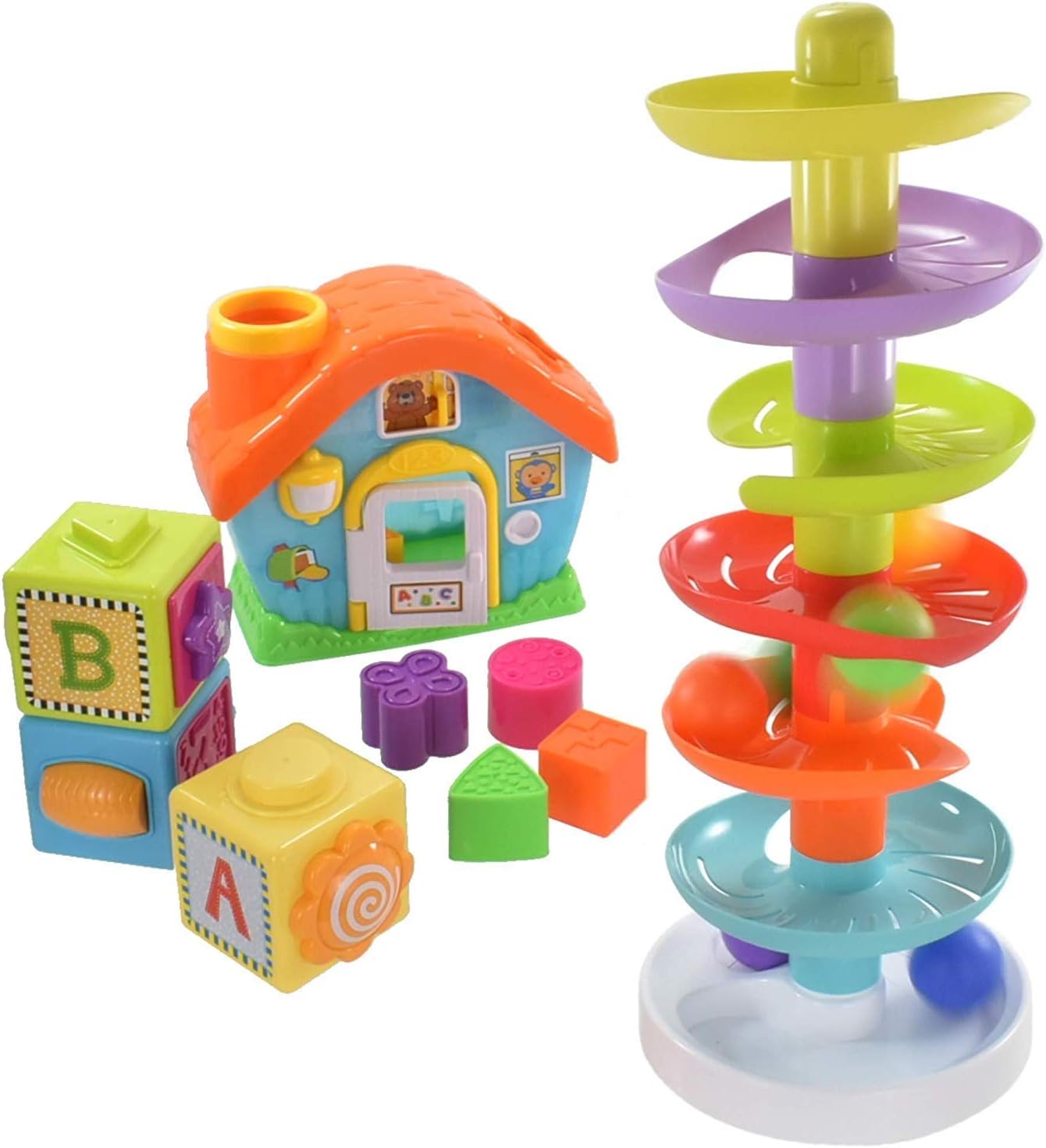 Toyland® Baby & Toddler Jumbo 3 In 1 Playset – Includes Activity House ...