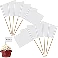 Amazon.com: BEAGERUO 200 Pcs Blank Toothpick Flags, Cheese Markers Food ...