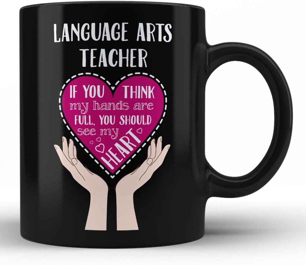 Amazon.com: Best Teacher LANGUAGE ARTS TEACHER Mug - Language arts ...