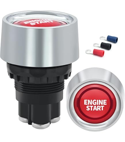 Ignition Button 12V-24V 50A Push Start Ignition Switch With Green LED ...
