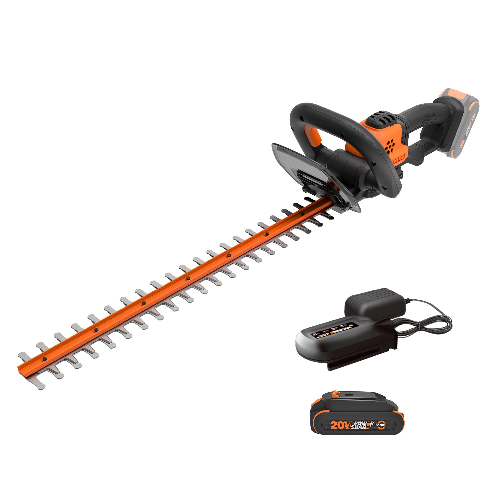WORX WG261 20V Power Share 22" Cordless Hedge Trimmer (Battery ...