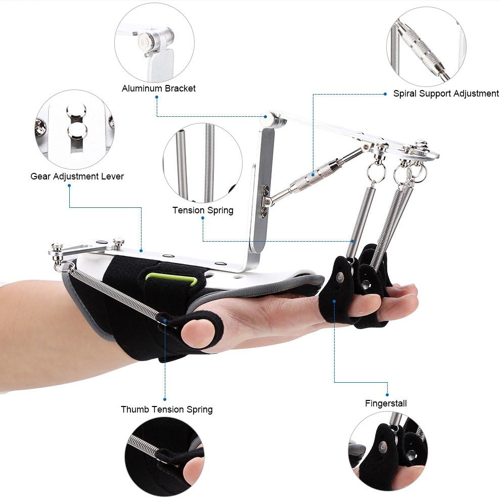 Finger Rehabilitation Brace, Tendons Exercise for Stroke Hemiplegia ...