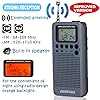 ZHIWHIS Mini LCD AM FM Battery Operated Portable Pocket Radio with ...
