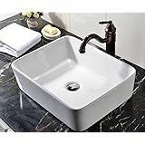 Vessel Sink Rectangle - Lordear 19"x15" Bathroom Sink Rectangular Modern Above Counter Bathroom ...