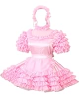 Amazon.com: Gocebaby Pansy Lockable Sissy Maid Transparent PVC Dress ...