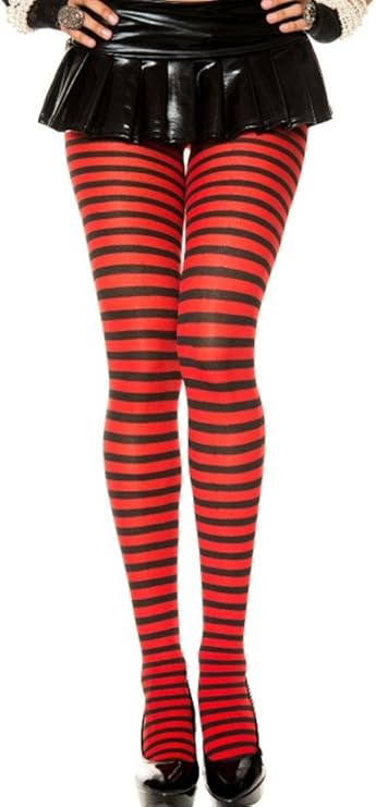 Amazon.com: Plus Size Fun Striped Opaque Tights (Various Colors) 1 or 2 ...