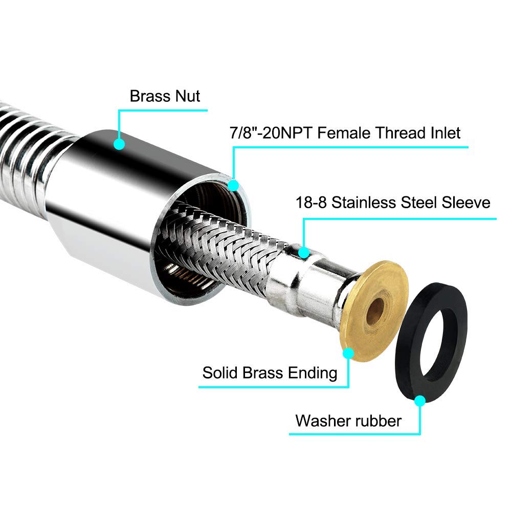 Mua KWODE Pre-rinse Sprayer Hose Replacement Kit for Commercial Kitchen ...