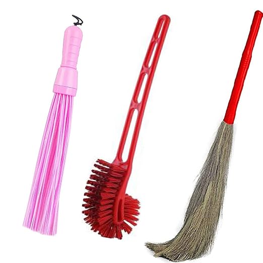 Chandan Bathroom Cleaner - Double Hockey Stick Shape Toilet Brush ...