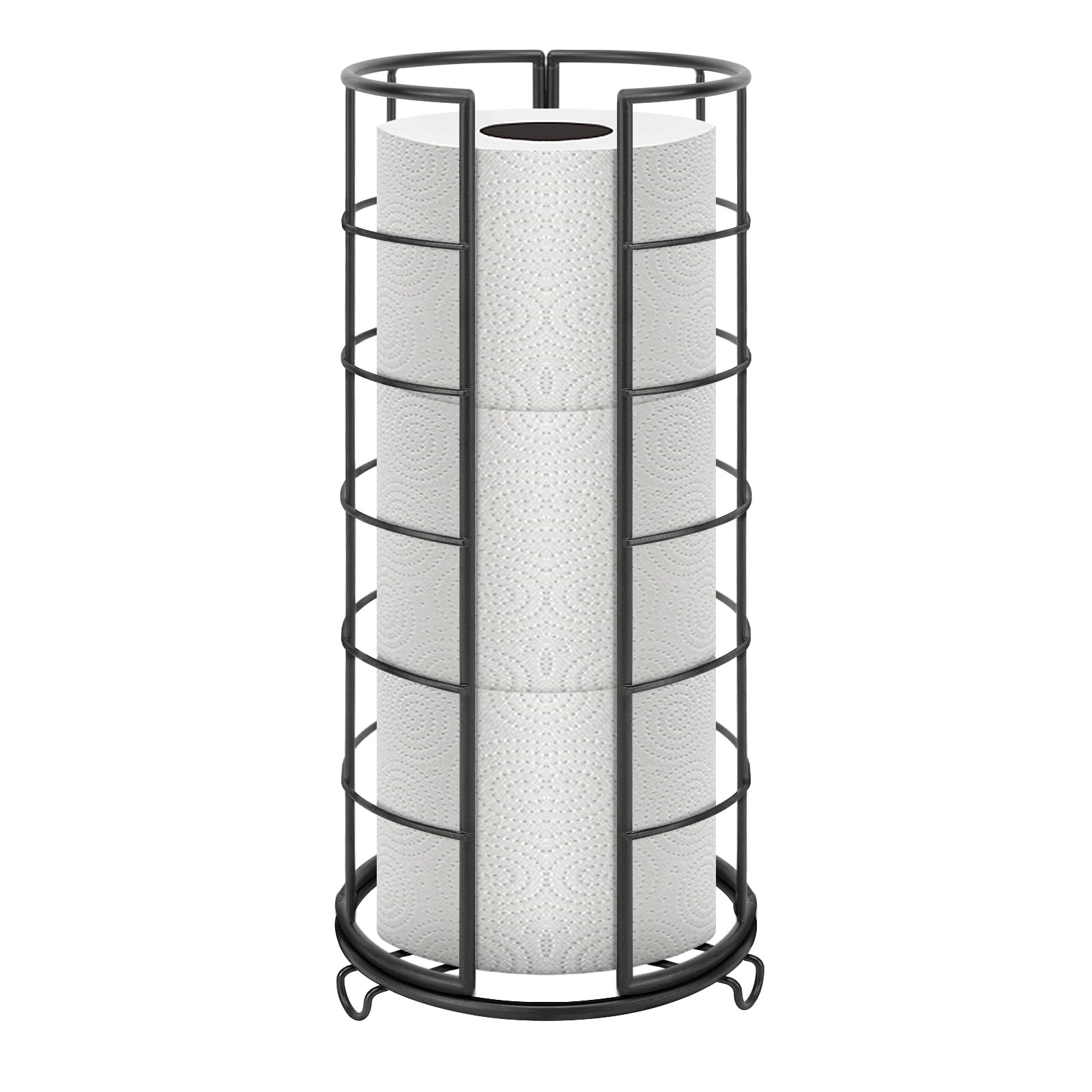 NearMoon Toilet Paper Organizer Stand, Free Standing 3 Rolls Tissue ...
