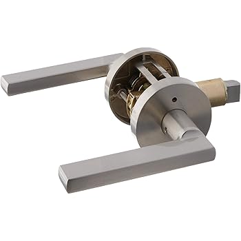 Kwikset 155HFLRDT-15 Halifax Round Privacy Door Lock Satin Nickel ...
