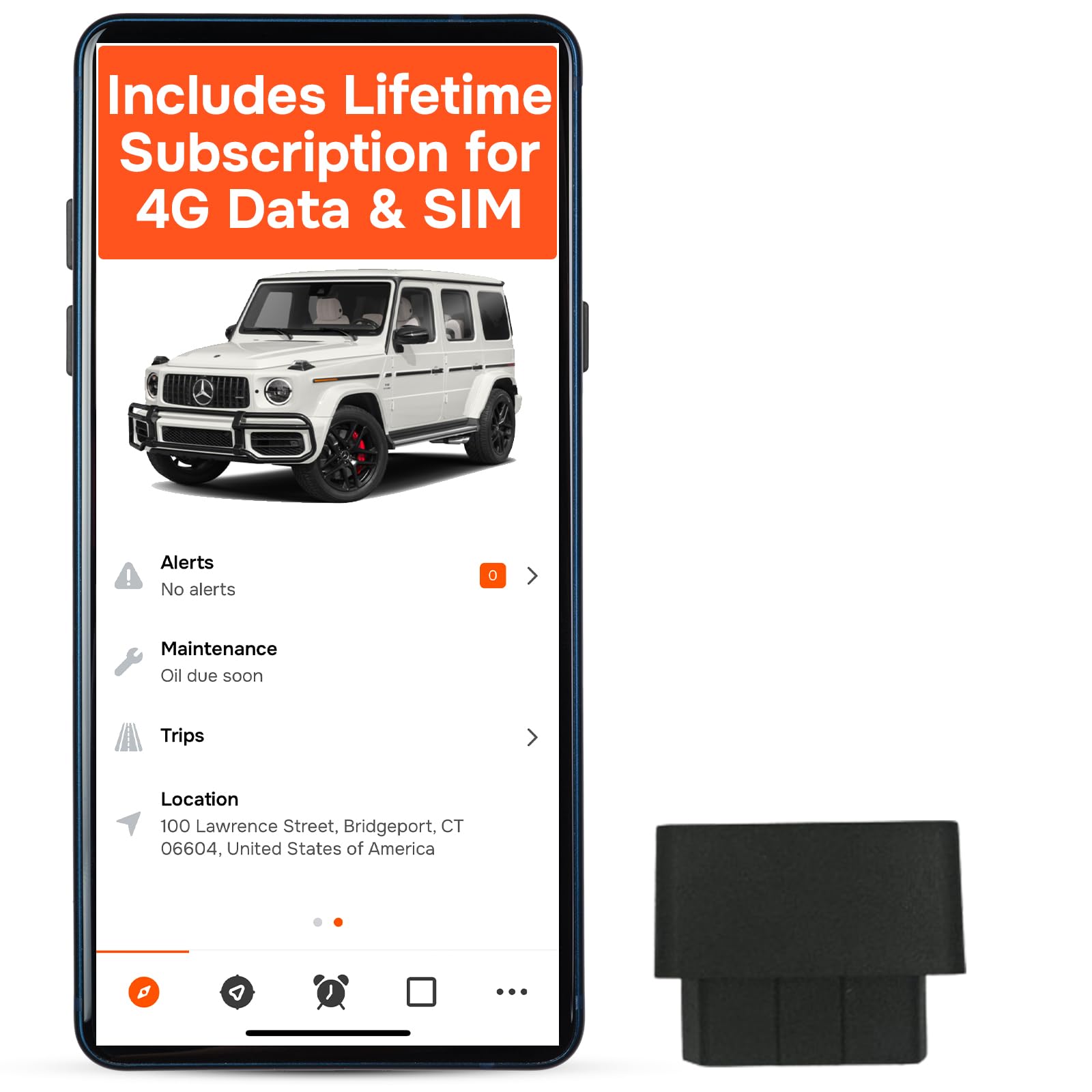 GPS Tracker for Vehicles No Monthly Fee, No Subscription, SIM and Data ...