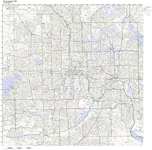 Amazon.com: Minneapolis, MN ZIP Code Map Laminated: Home & Kitchen
