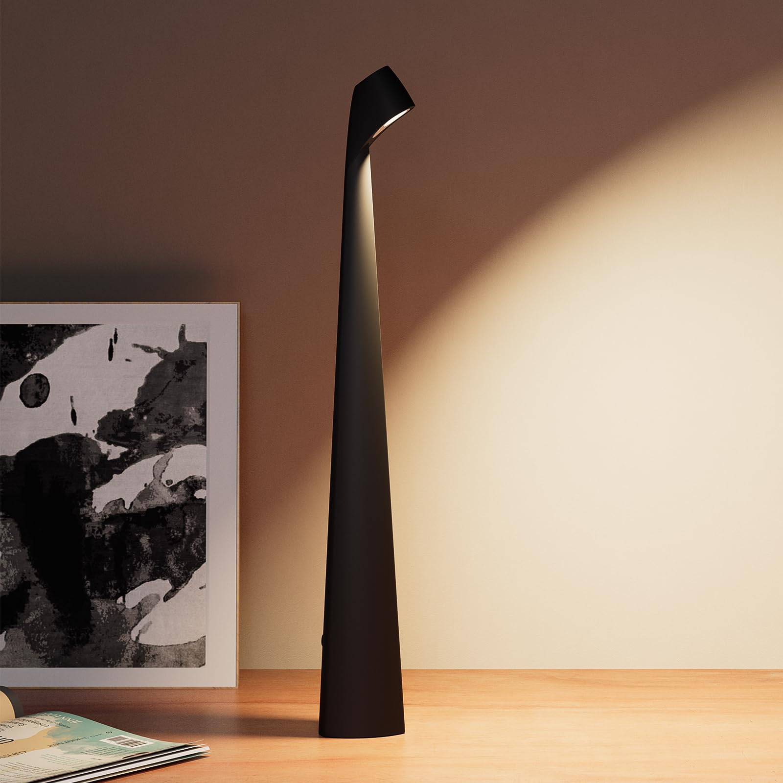 YYXGOOB Table Lamps Cordless Rechargeable Battery Light, LED Desk Lamps ...