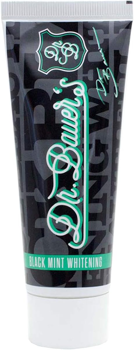 Dr. Bauer Black Mint Whitening Black Toothpaste 75ml with Activated ...